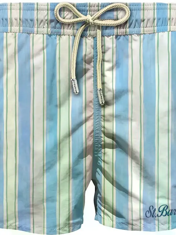 MC2 SAINT BARTH Syros Striped Drawstring Swim Shorts