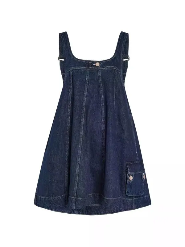 DAMSON MADDER Immy Pleated Mini Dress - Blue