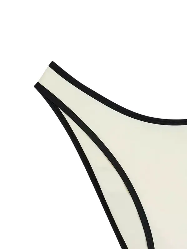 SOLAQUA 90's Contrast-trim Bikini Bottoms