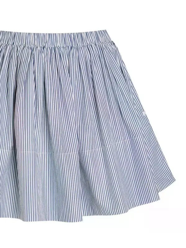Suzie Kondi Striped Tiered Mini Skirt - Blue