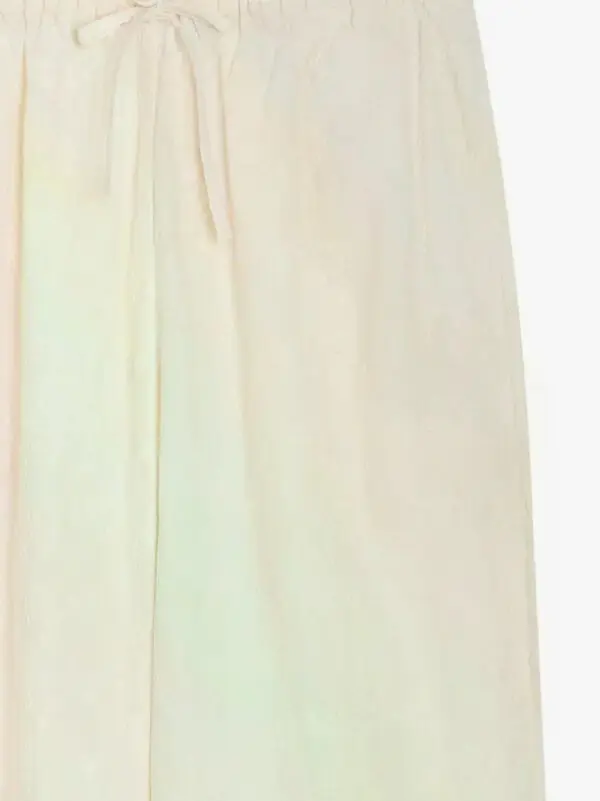 SOLAQUA Embroidered Drawstring Trousers