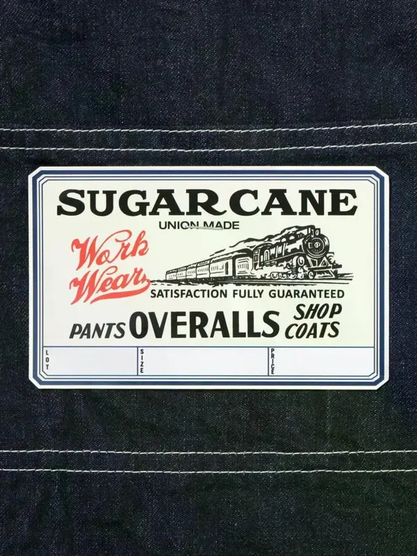 SUGAR CANE JEANS Logo Patch Denim Work Jeans