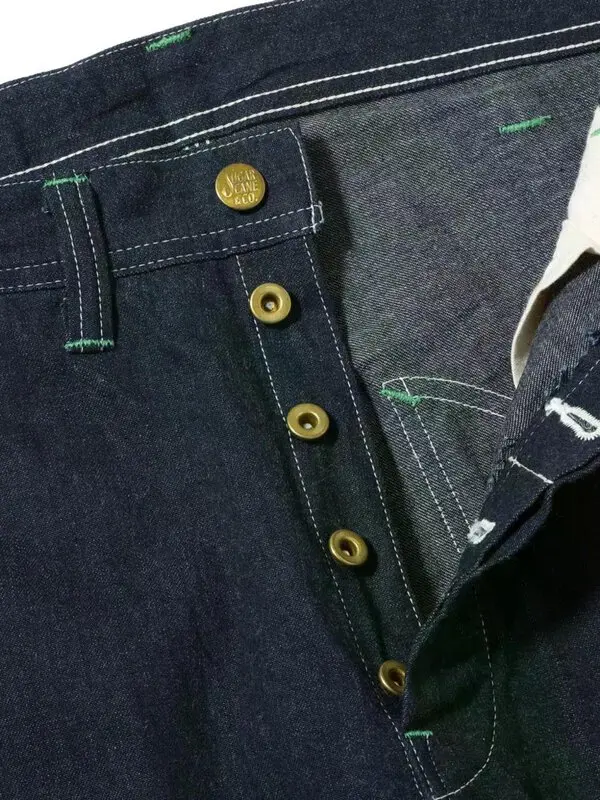 SUGAR CANE JEANS Logo Patch Denim Work Jeans