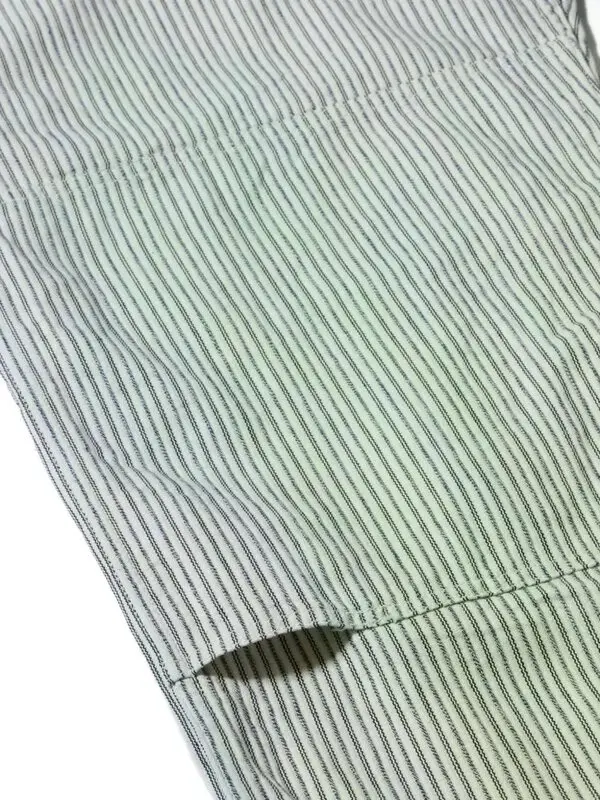SUGAR CANE JEANS Striped Straight-leg Work Trousers