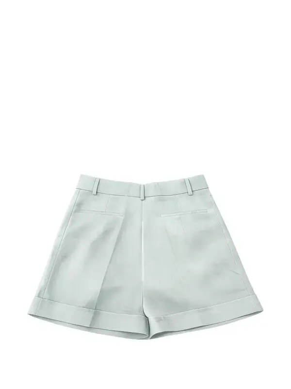ACTUALEE Pleated Turn-up Shorts