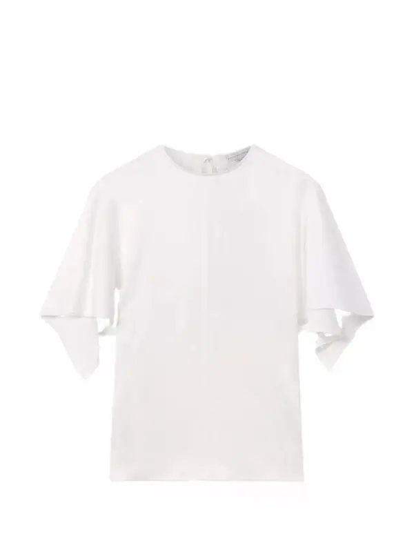Stella McCartney Batwing Sleeve Asymmetric Top - White