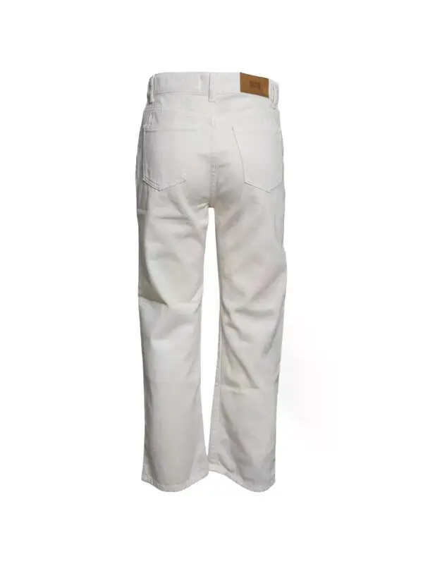 SOLOTRE Logo Patch Straight-leg Jeans