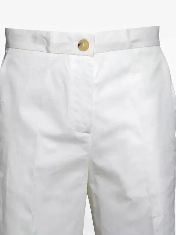 SOLOTRE Pressed-crease Straight-leg Trousers