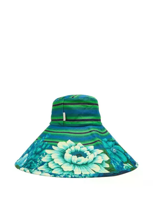 ALEMAIS Striped Sun Hat - Blue