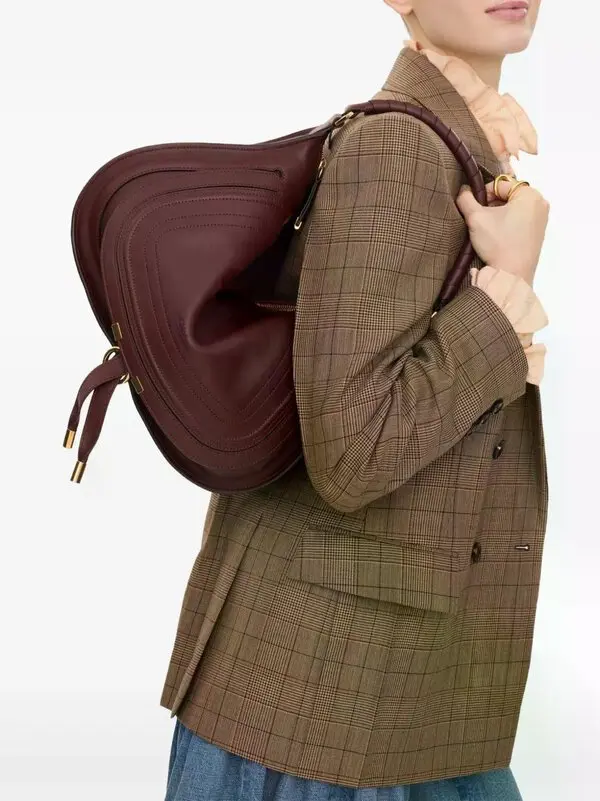 Chloé Marcie Stitch Detail Shoulder Bag