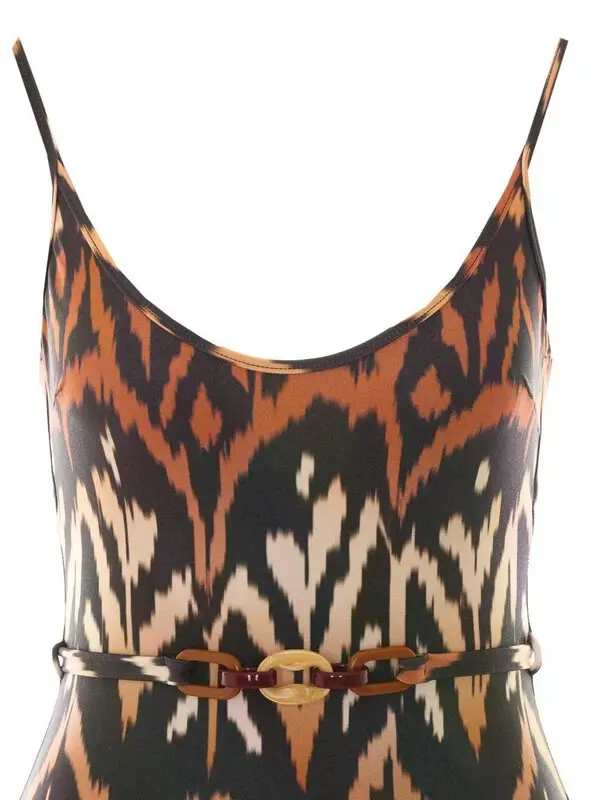Zimmermann Aster Zebra-print One-piece Swimsuit