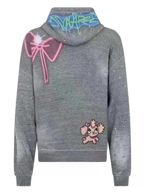 Dsquared2 Rebel Studded Hoodie