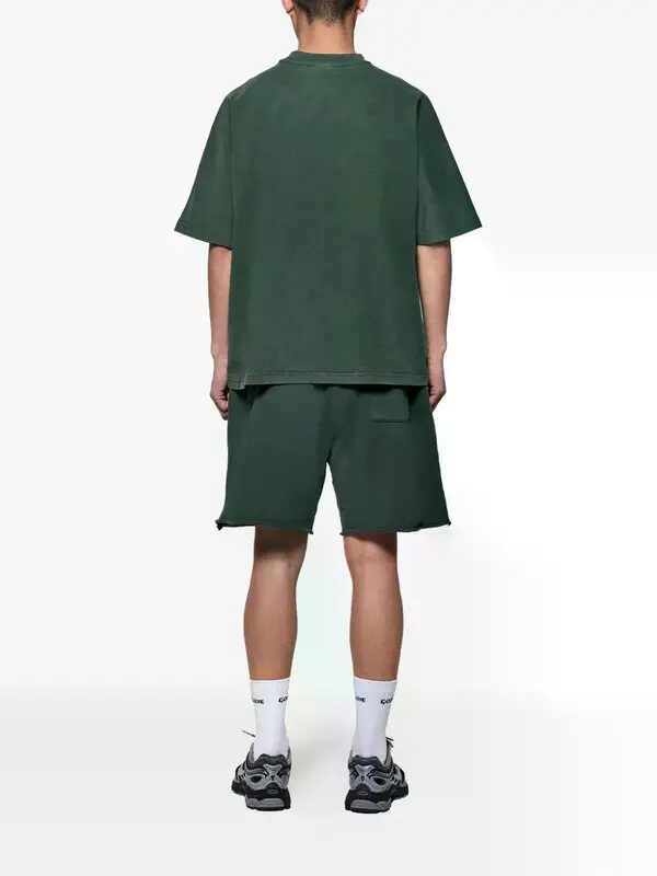 GODMADE Logo-print Raw-edge Shorts