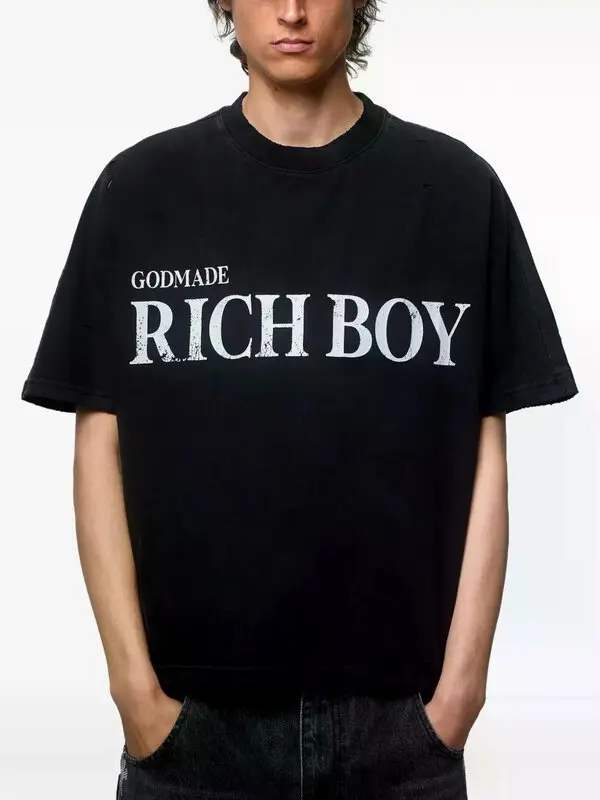 GODMADE Cotton T-shirt - Black