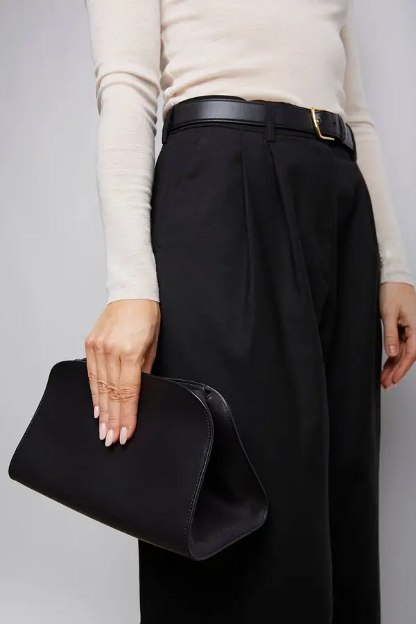 THE ROW Peggy Leather Clutch