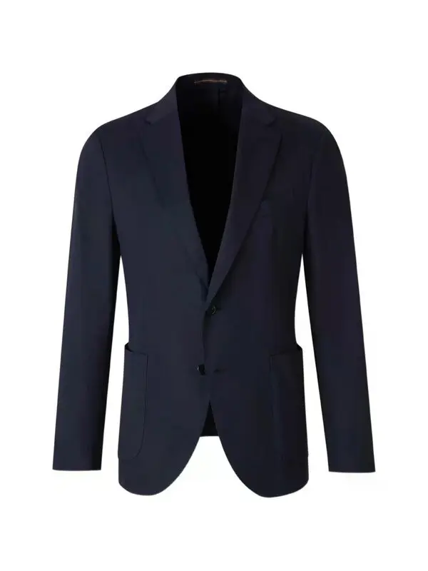 Incotex Single-breasted Notch-lapels Blazer - Blue