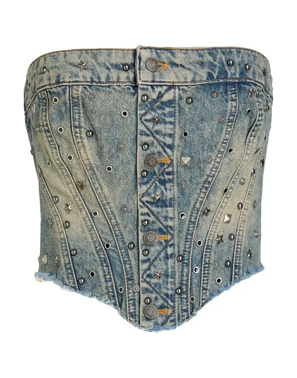 Guess Denim Corset Top