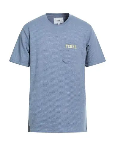 FERRE' T-shirt Size Cotton, Polyester - Blue