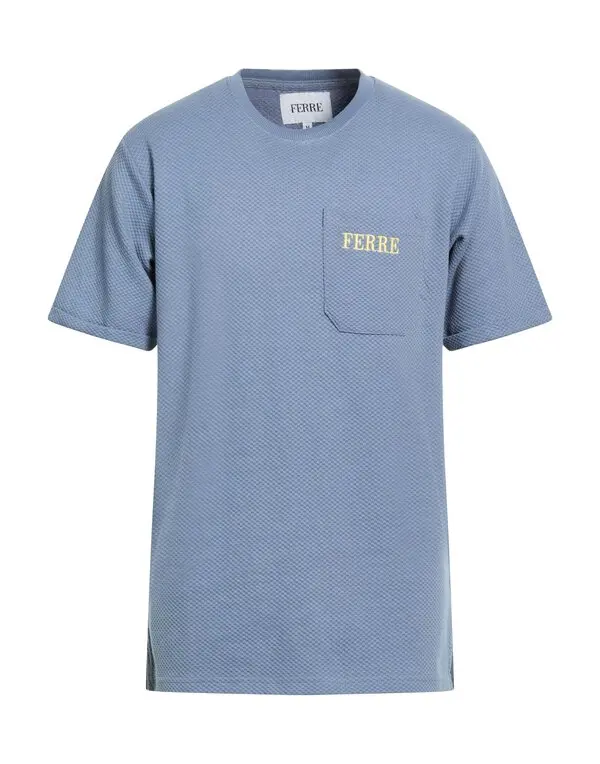 FERRE' T-shirt Size Cotton, Polyester - Blue