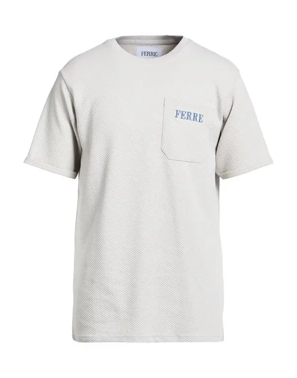 FERRE' T-shirt Size Cotton, Polyester - Light Grey