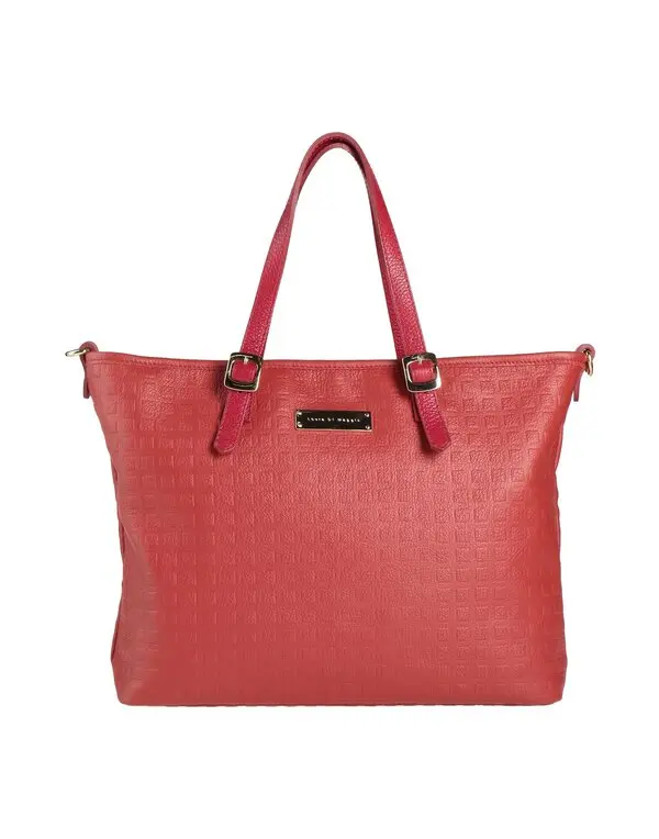 LAURA DI MAGGIO Calfskin Pebbled Leather Tote
