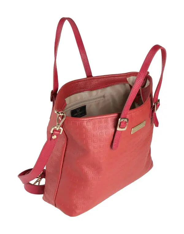 LAURA DI MAGGIO Calfskin Pebbled Leather Tote
