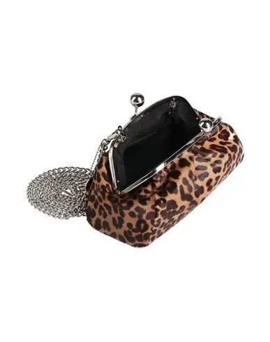 LAURA DI MAGGIO Calf Hair Leopard-print Clutch