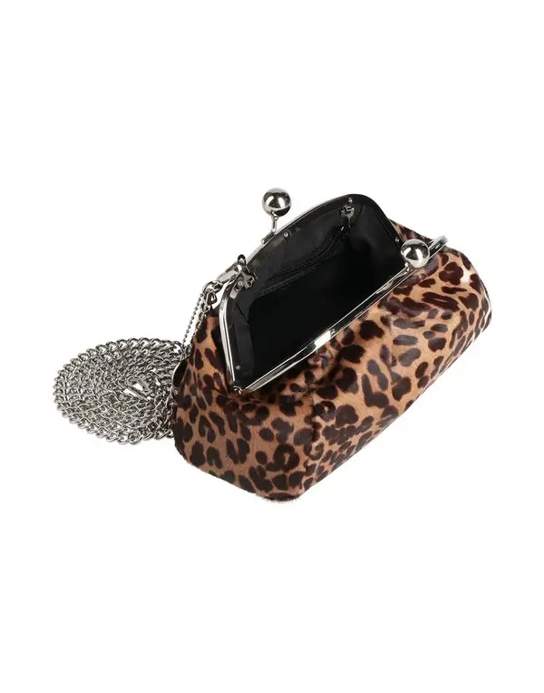 LAURA DI MAGGIO Calf Hair Leopard-print Clutch