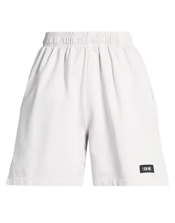 SHOE Light Cotton French Terry High Waisted Shorts - Grey