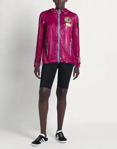 DEKKER Polyester Hooded Windbreaker Jacket - Fuchsia
