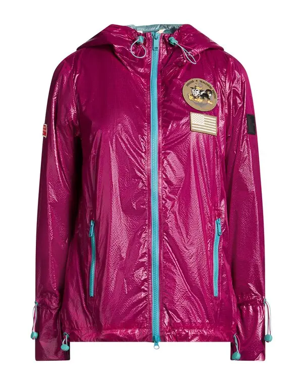DEKKER Polyester Hooded Windbreaker Jacket - Fuchsia