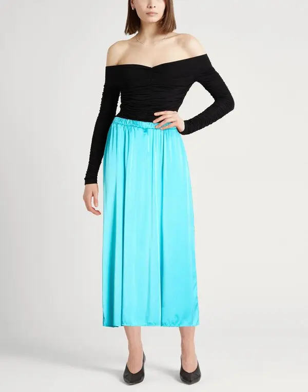 FORTE_FORTE Silk Blend Midi Skirt