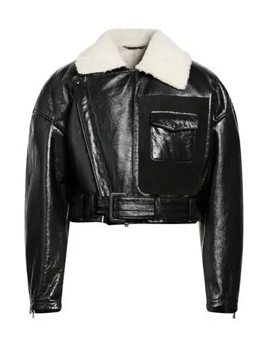 Dolce & Gabbana Lambskin Shearling Lined Jacket - Black