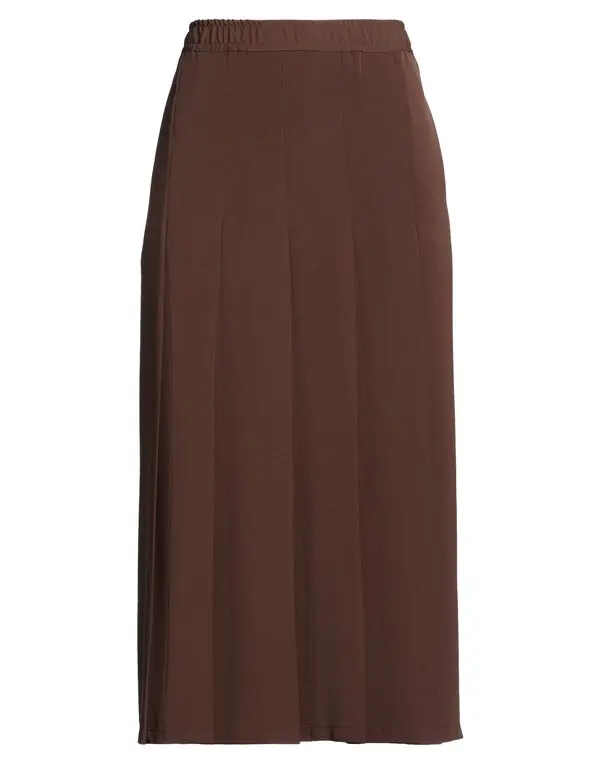 SHIRTAPORTER Pleated Twill Midi Skirt