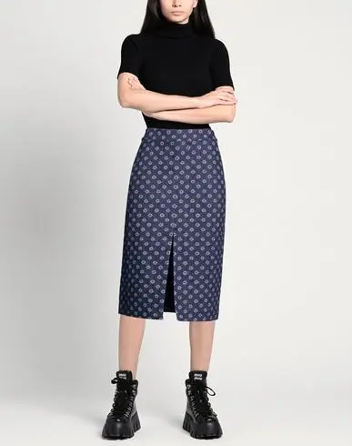 SHIRTAPORTER Floral Print Denim Pencil Skirt