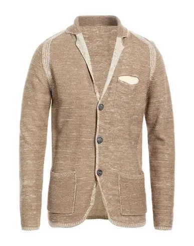 BERNA Mélange Knit Cardigan - Taupe