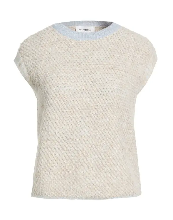 SHIRTAPORTER Mélange Crewneck Sweater - Beige