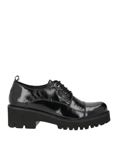 CAFÈNOIR Leather Derby Shoes - Black