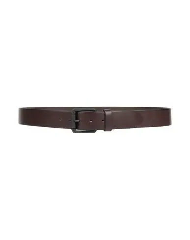BIKKEMBERGS Dark Calfskin Belt - Brown