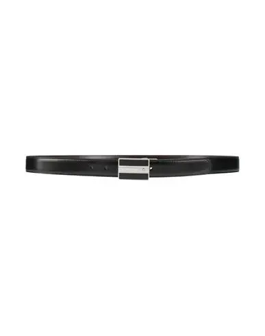 Montblanc Glossed Leather Belt - Black