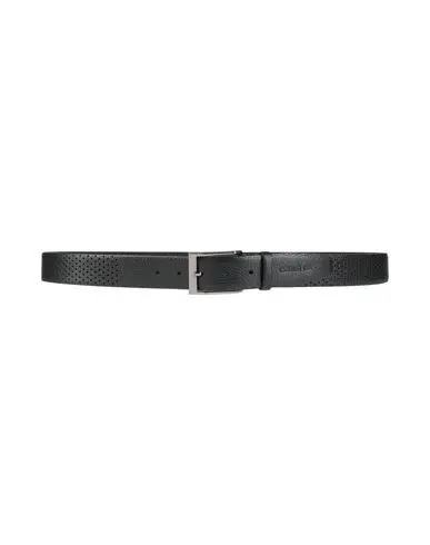 CERRUTI 1881 Perforated Leather Belt - Black