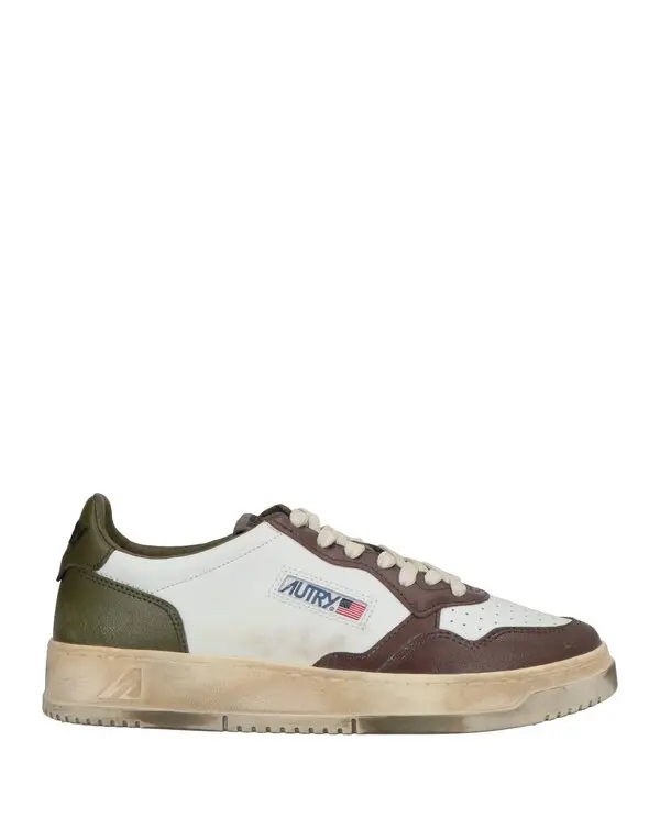 AUTRY Chocolate Leather Low-top Sneakers