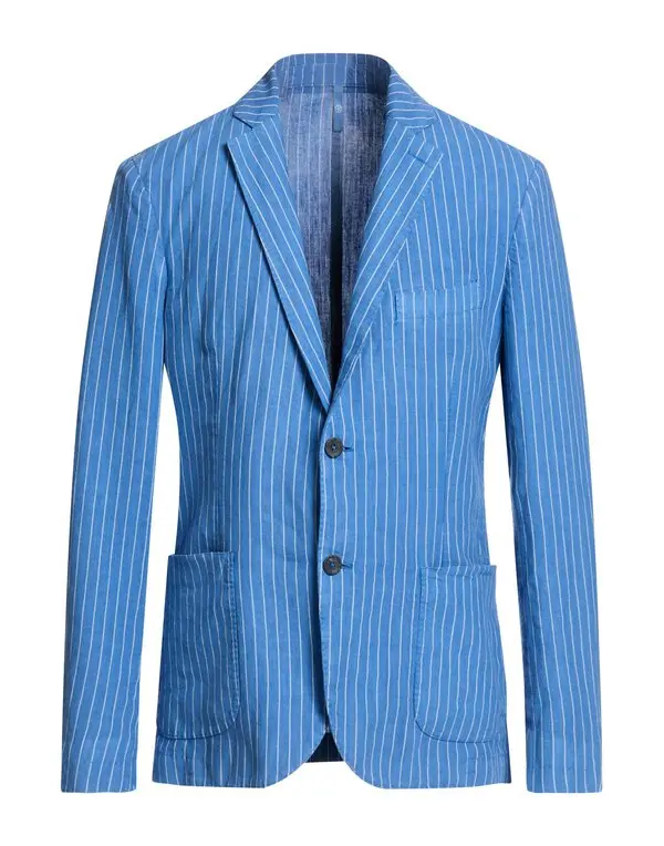 120% Lino Blazer Azure Size Linen