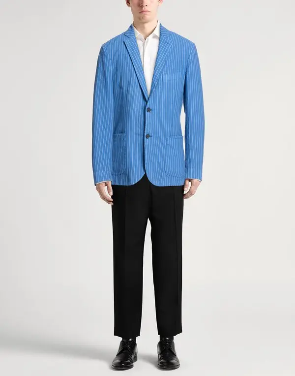 120% Lino Blazer Azure Size Linen