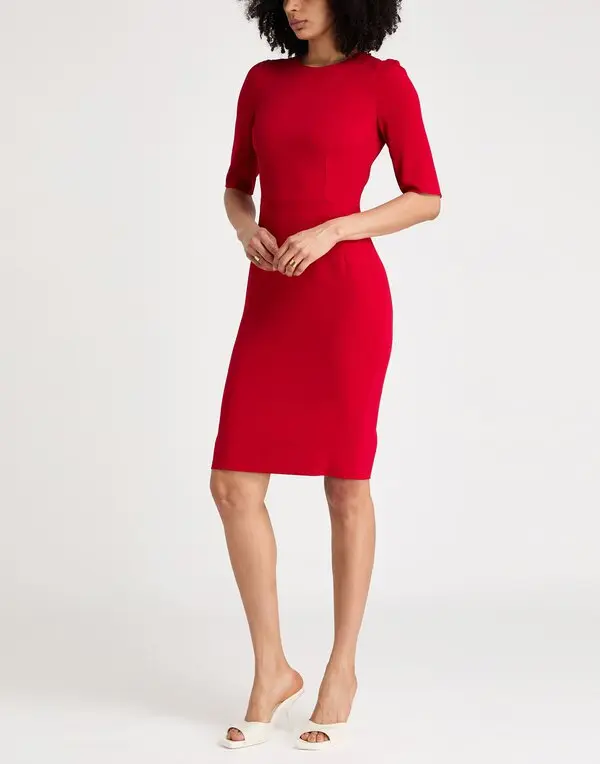 Dolce & Gabbana Viscose Elastane Bodycon Midi Dress