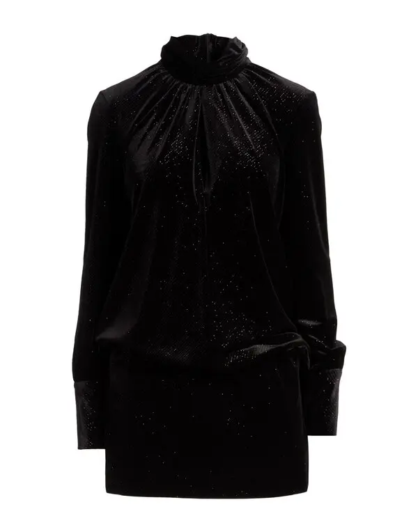 DEPARTMENT 5 Velvet Metallic Turtleneck Bodycon Mini Dress