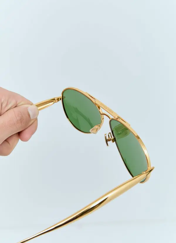 Bottega Veneta Sardine Aviator Sunglasses