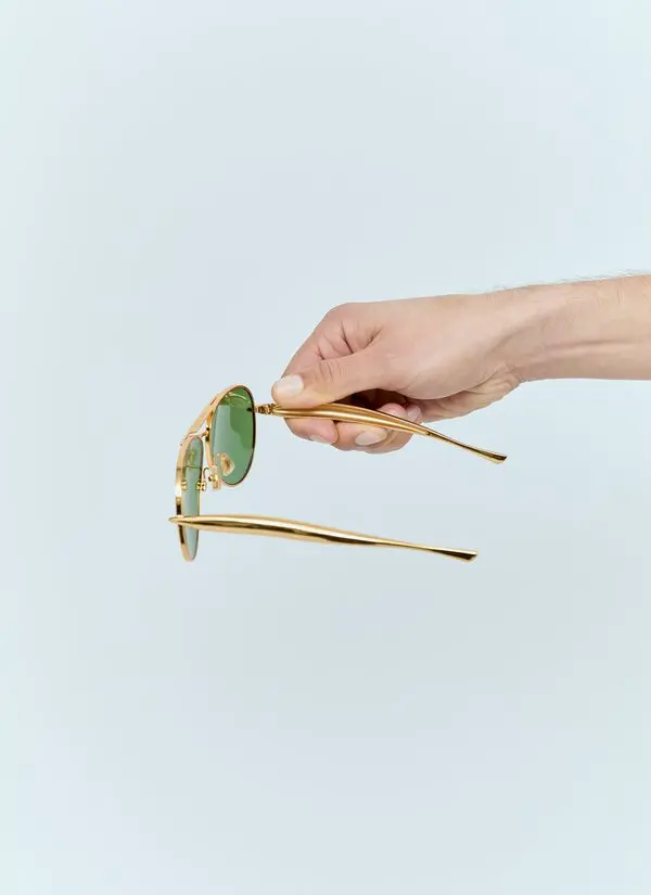 Bottega Veneta Sardine Aviator Sunglasses