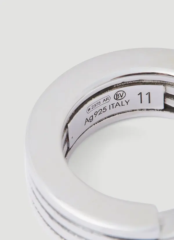 Bottega Veneta Sterling Layered Ring