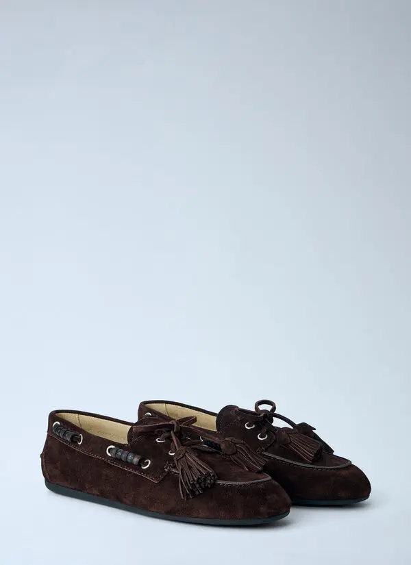 Miu Miu Suede Tassel Loafers